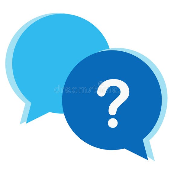 Help icon with blue bubble stock illustration. Illustration of ...