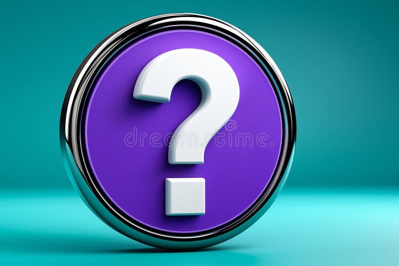 Help Icon in Elevated 3D Style on Soft Pastel Background Featuring ...