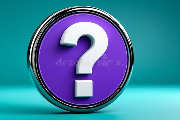 Help Icon in Elevated 3D Style on Soft Pastel Background Featuring ...