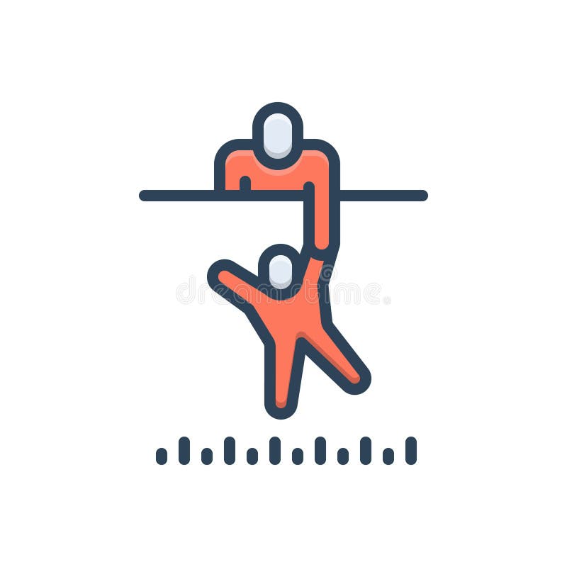 Color Illustration Icon for Help, Helping and Protect Stock Vector ...