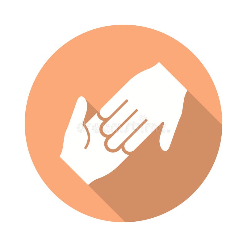 Help Icon with Long Shadow for Graphic and Web Design. Stock Vector ...