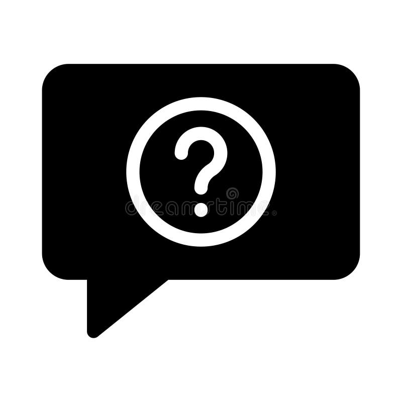Help glyph flat icon stock illustration. Illustration of chat - 164756065