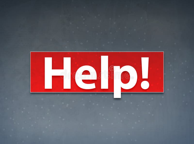Help! Red Banner Abstract Background Stock Illustration - Illustration ...