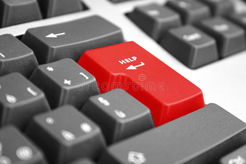 Help on a keyboard stock photo. Image of notebook, laptop - 1207072
