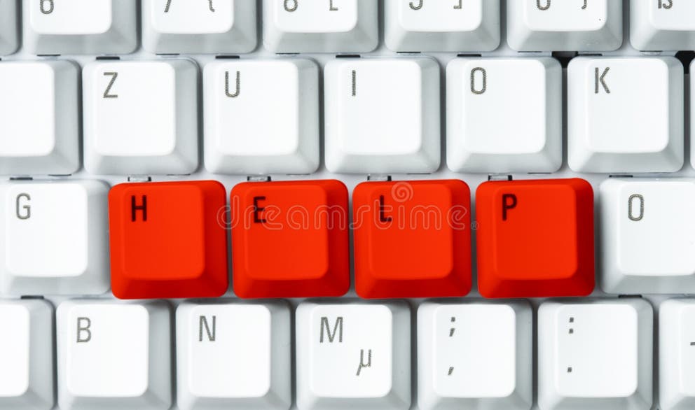 Help on a keyboard stock photo. Image of help, technology - 19618882