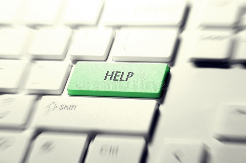 Help keyboard button stock image. Image of business, sign - 21899219