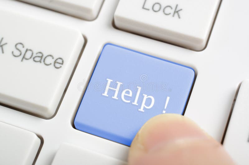 Computer Keys - Help stock photo. Image of white, keyboard - 7509076