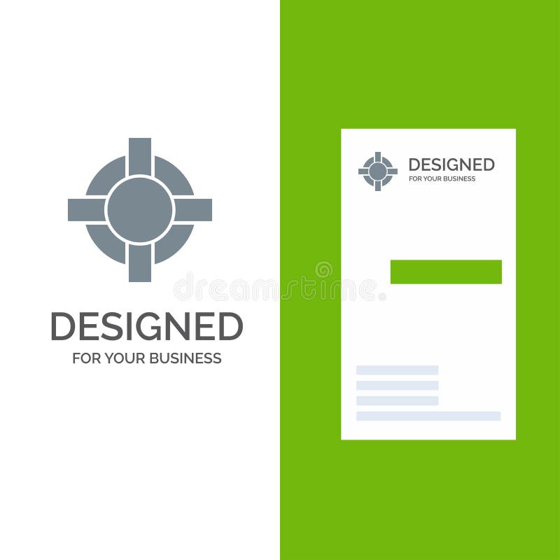 Help, Lifesaver, Support Grey Logo Design and Business Card Template ...