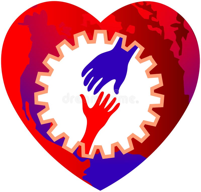 Help logo stock vector. Illustration of gearwheel, symbol - 19453046