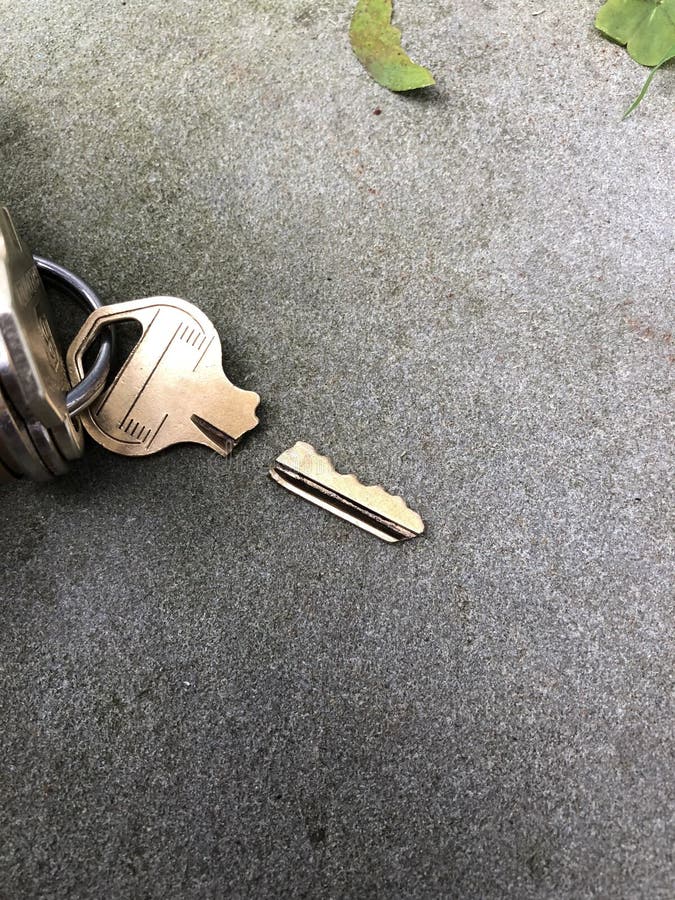 Broken key stock photo. Image of detached, help, broken - 191729572