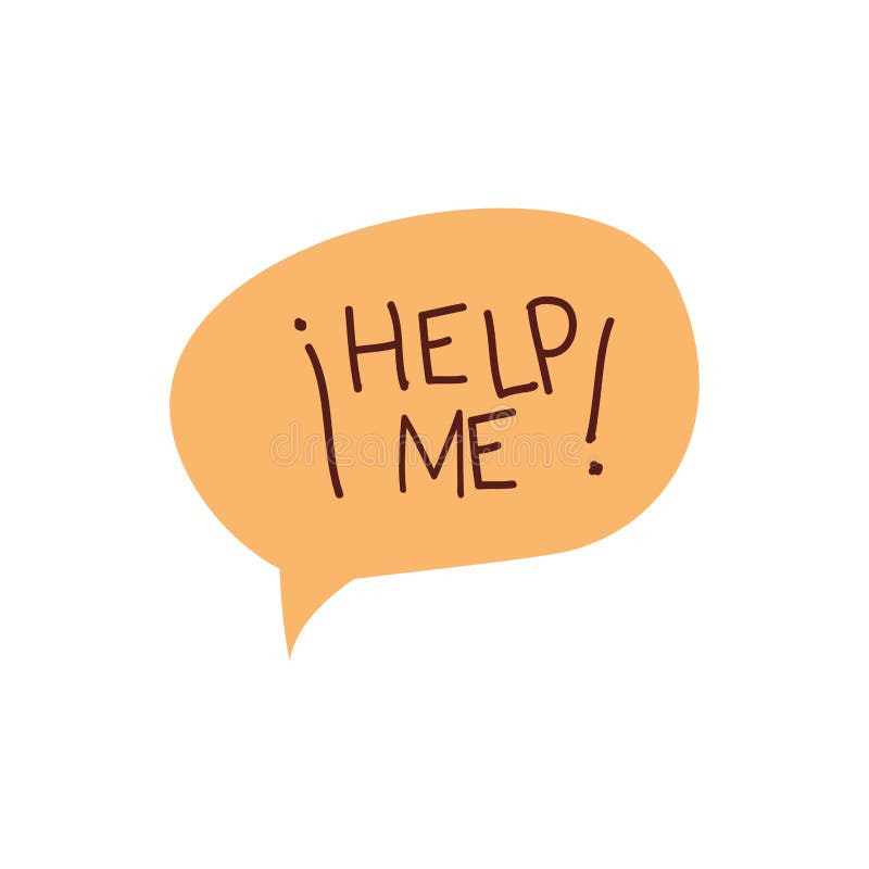 Help Me Label Isolated Icon Stock Vector - Illustration of background ...