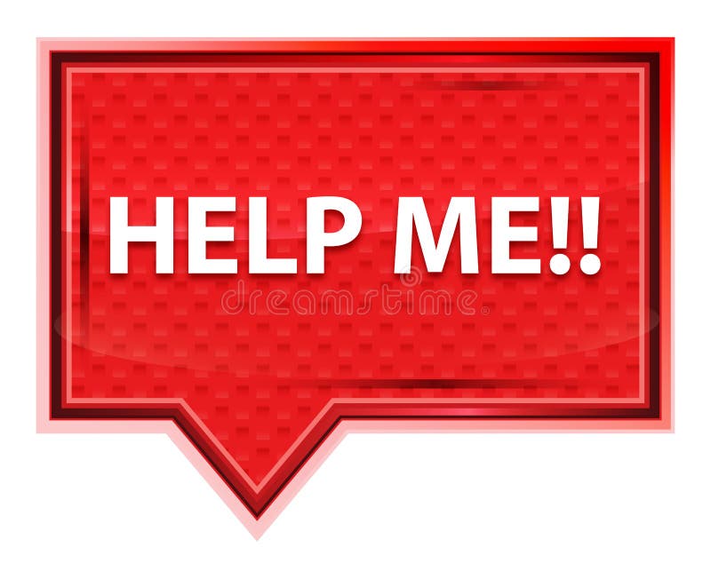 Help Me!! Red Banner Abstract Background Stock Illustration ...