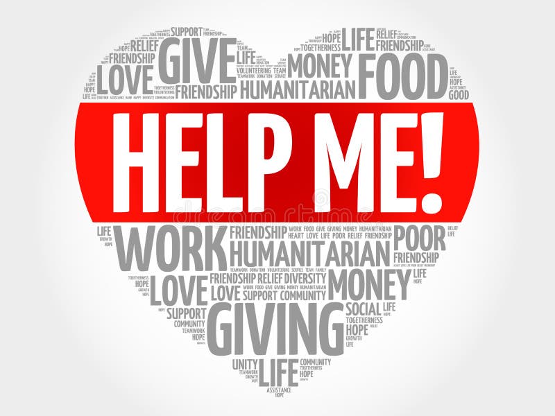 Help Me! word cloud stock illustration. Illustration of concept - 205709062