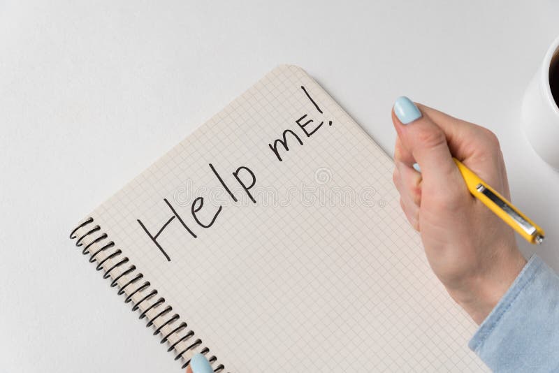 Written help stock image. Image of planner, coaching - 92307143