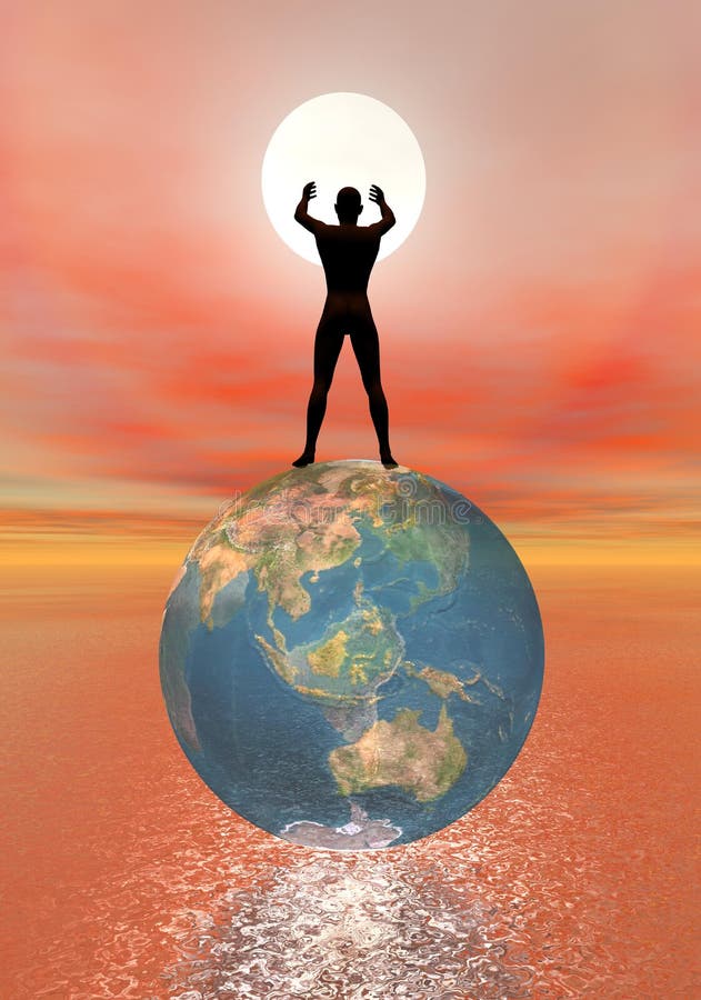 Help for the planet stock illustration. Illustration of abstract - 23675922