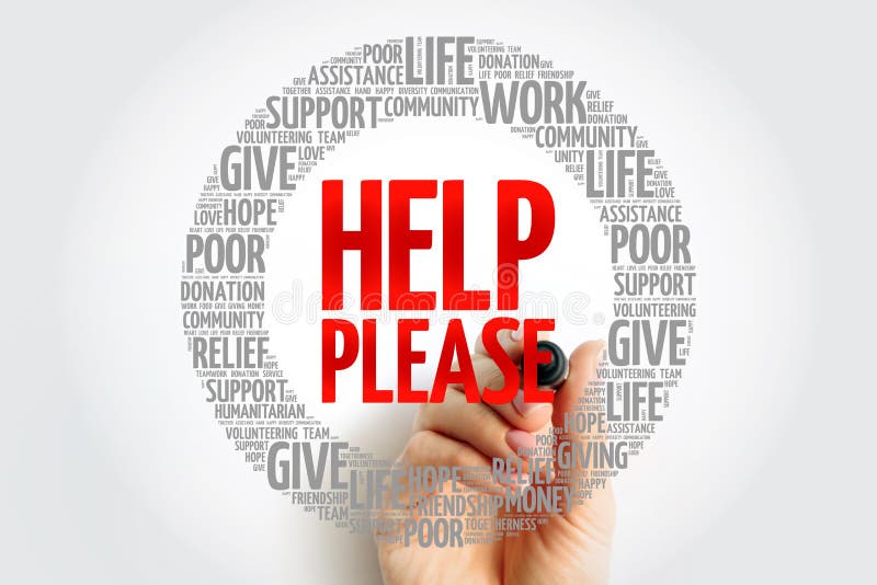 Help Please Word Cloud Collage Stock Photos - Free & Royalty-Free Stock ...