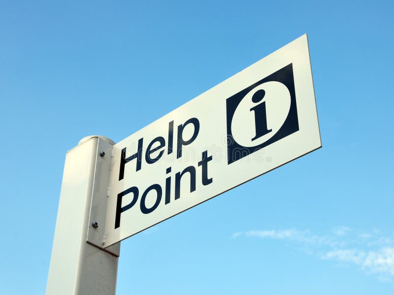 Help Point Sign stock image. Image of care, blue, generic - 15763619