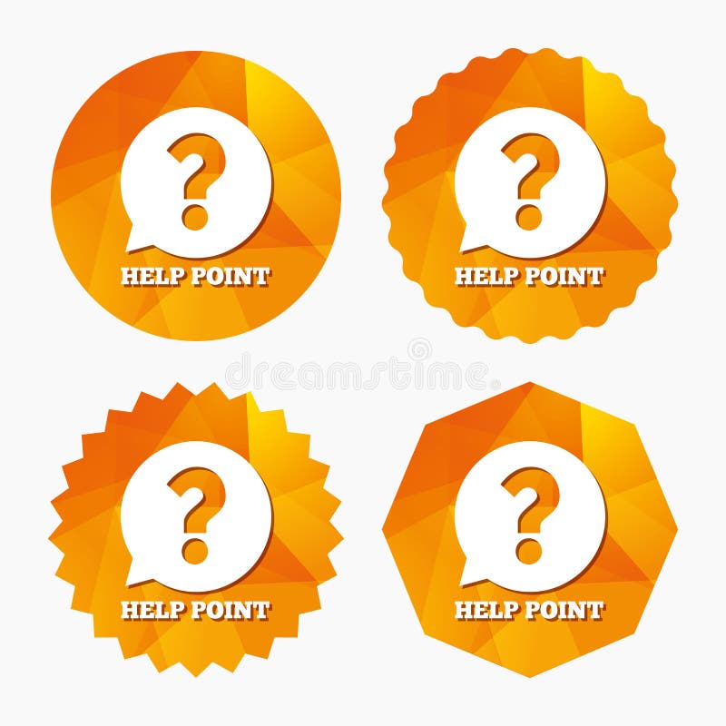 Help Point Sign Icon. Question Symbol Stock Vector - Illustration of ...