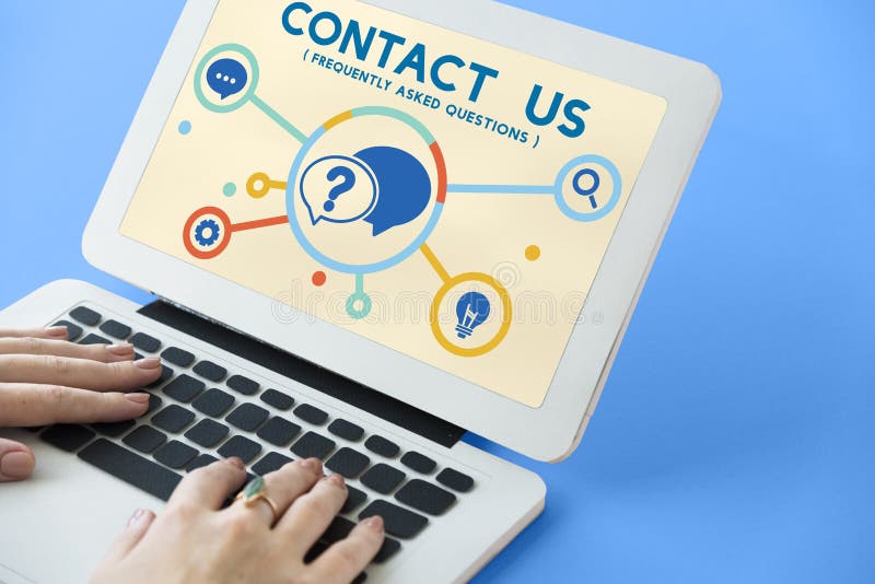 Help Question Contact Us Information Concept Stock Photo - Image of ...