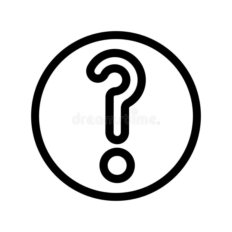 Help, question icon stock vector. Illustration of icon - 219805944