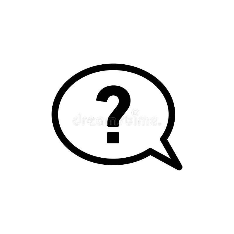 Help Question Icon for FAQ Sections and Customer Support Pages Stock ...