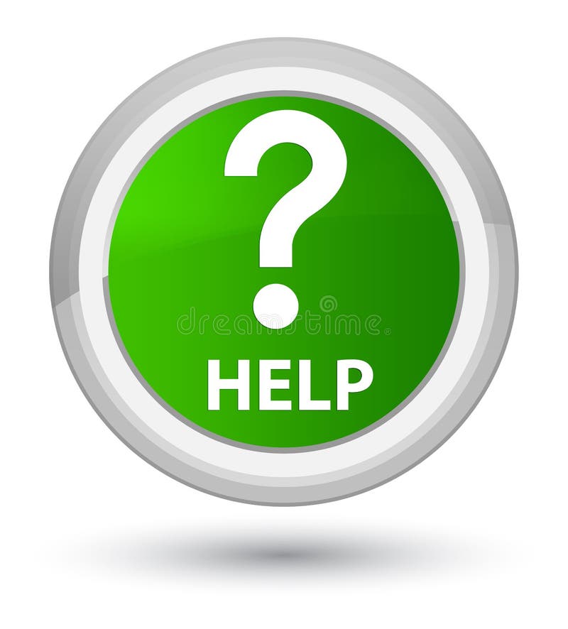 Help (question Icon) Prime Green Round Button Stock Illustration ...