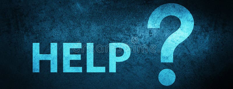 Help (question Icon) Special Blue Banner Background Stock Illustration ...