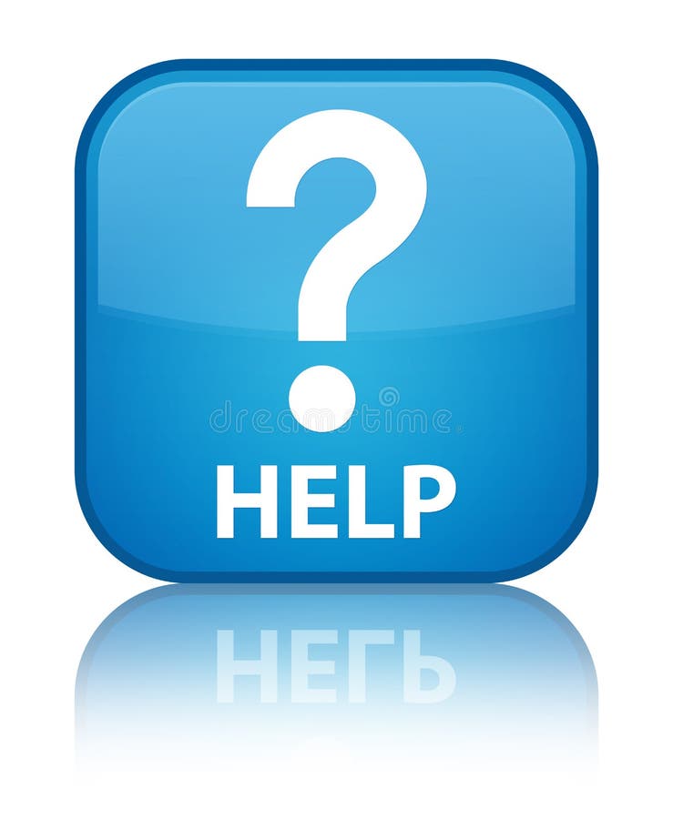 Help (question Icon) Special Cyan Blue Square Button Stock Illustration ...