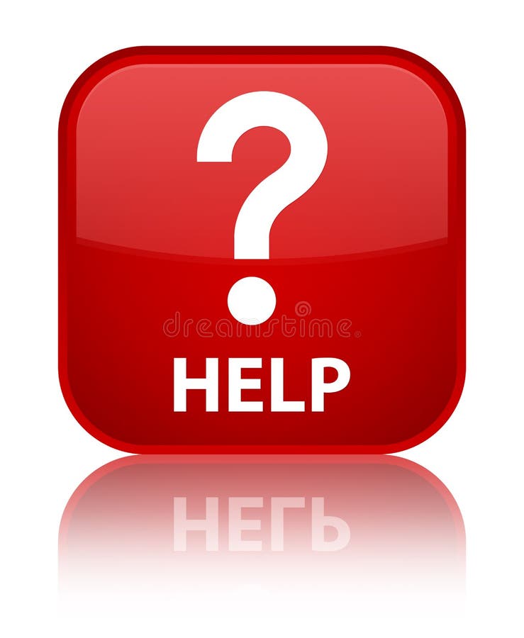 Help (question Icon) Special Red Square Button Stock Illustration ... Help (question Icon) Special Red Square Button Stock Illustration ...