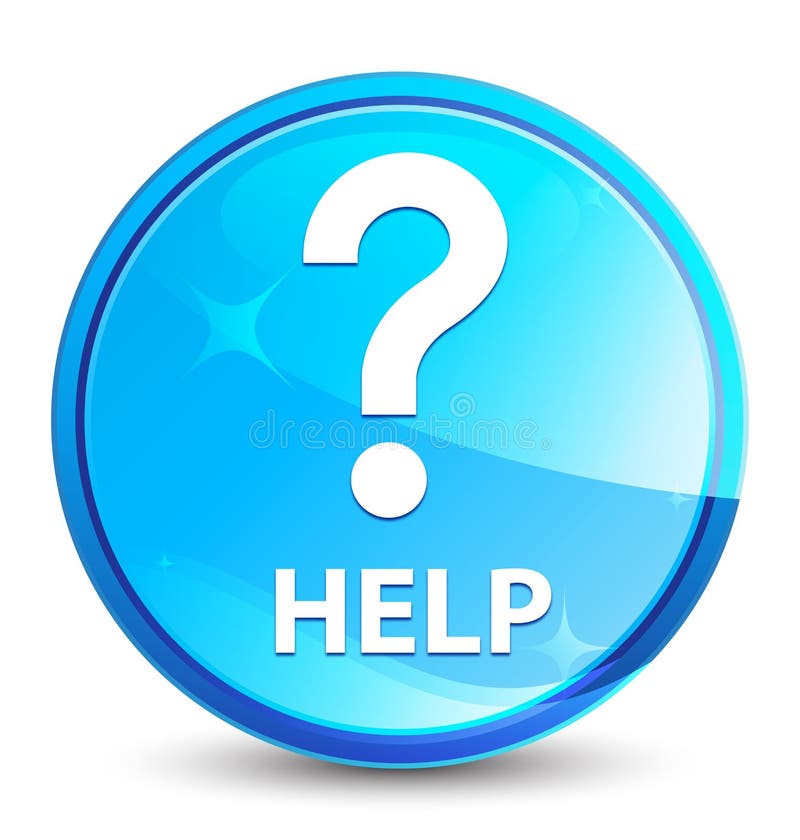 Help (question Icon) Splash Natural Blue Round Button Stock Vector ...