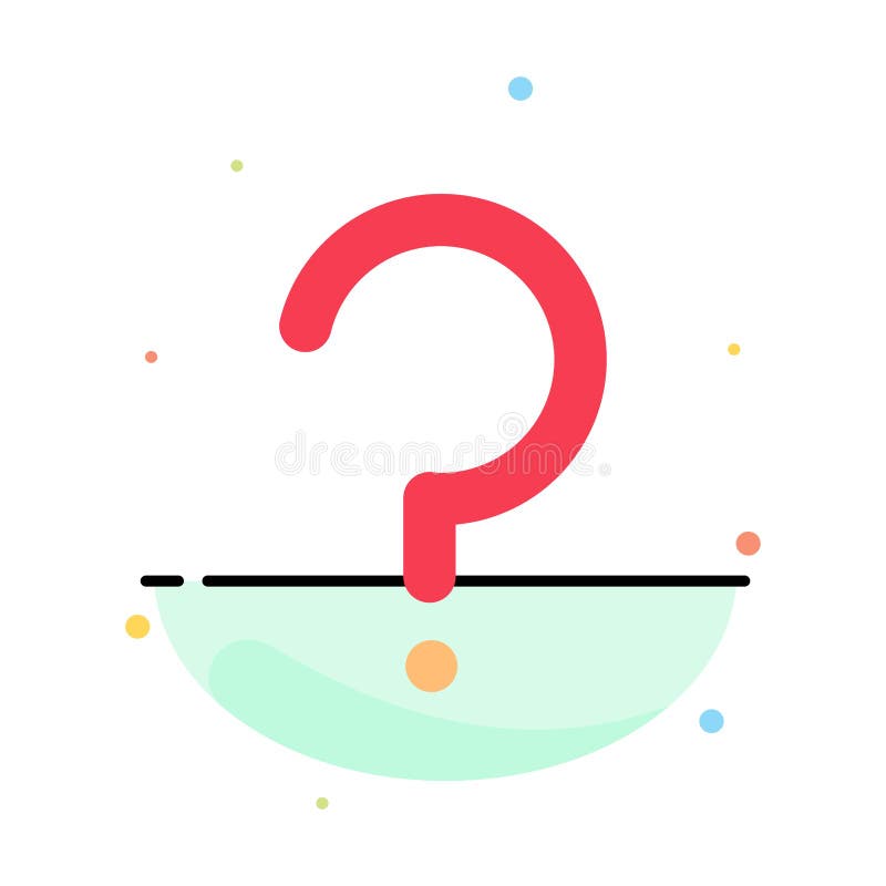 Help, Question, Question Mark, Mark Abstract Flat Color Icon Template ...