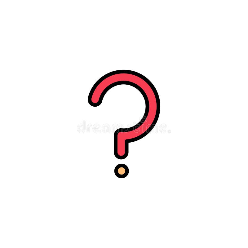 Help, Question, Question Mark, Mark Business Logo Template. Flat Color ...