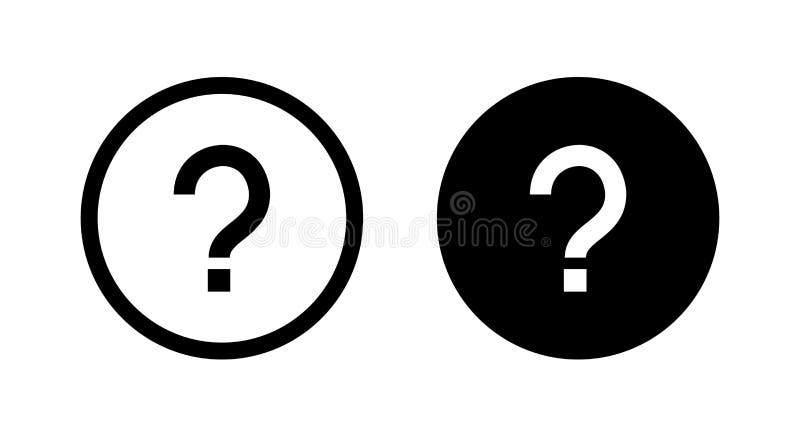 Question Mark, Help Support Icon Vector in Square Background Stock ...