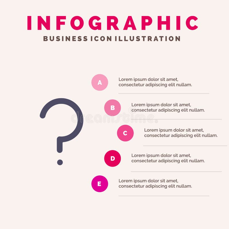Help, Question, Question Mark, Mark Solid Icon Infographics 5 Steps ...