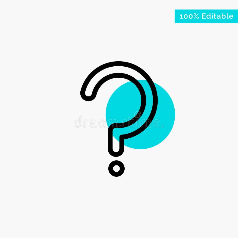 Help, Question, Question Mark, Mark Turquoise Highlight Circle Point ...