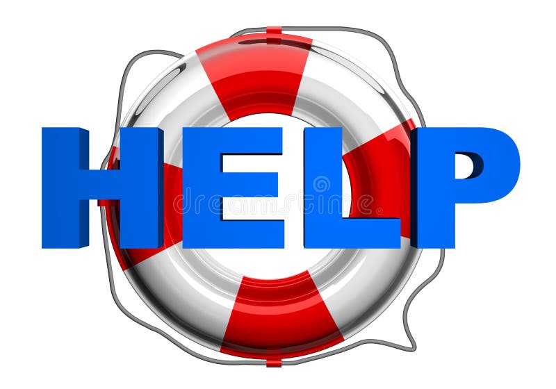 Red and white lifebelt stock illustration. Illustration of lifesaver ...