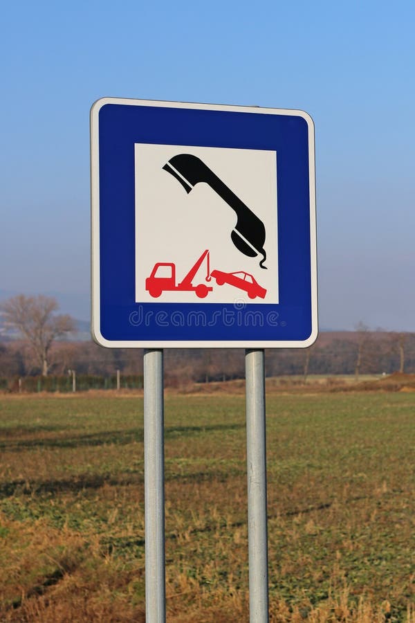 Help on the Road for a Car Problems Stock Image - Image of safety ...