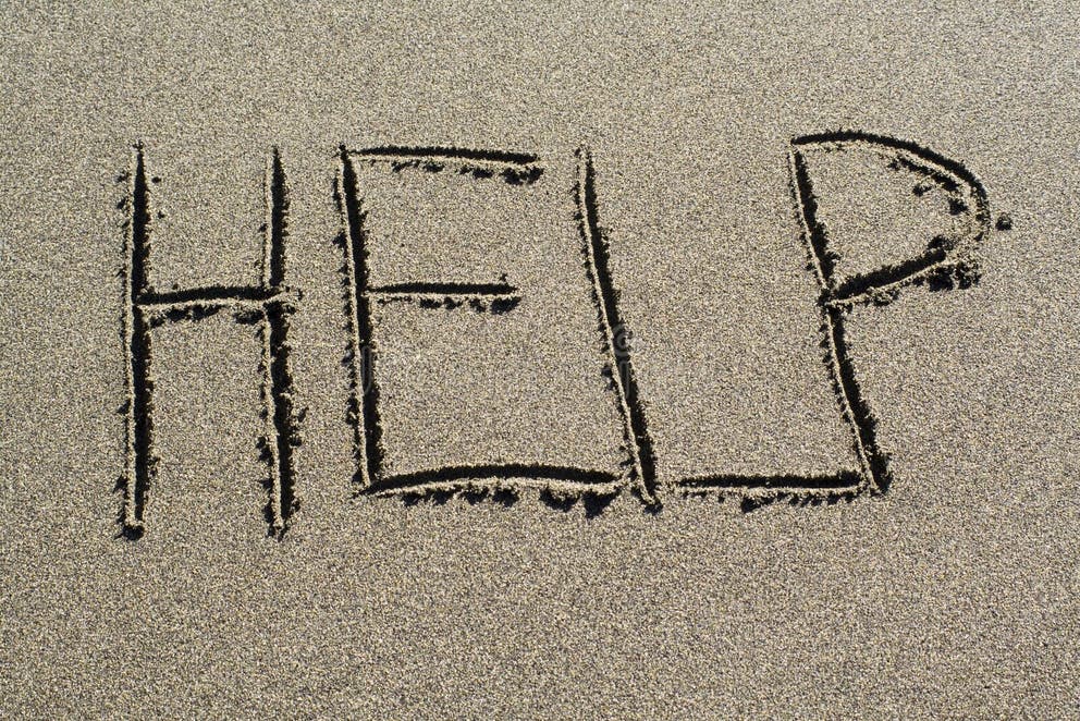 Help in sand stock photo. Image of relief, helper, lonely - 4449962