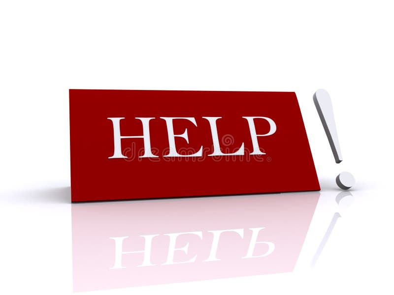 How can we help you sign stock illustration. Illustration of space ...