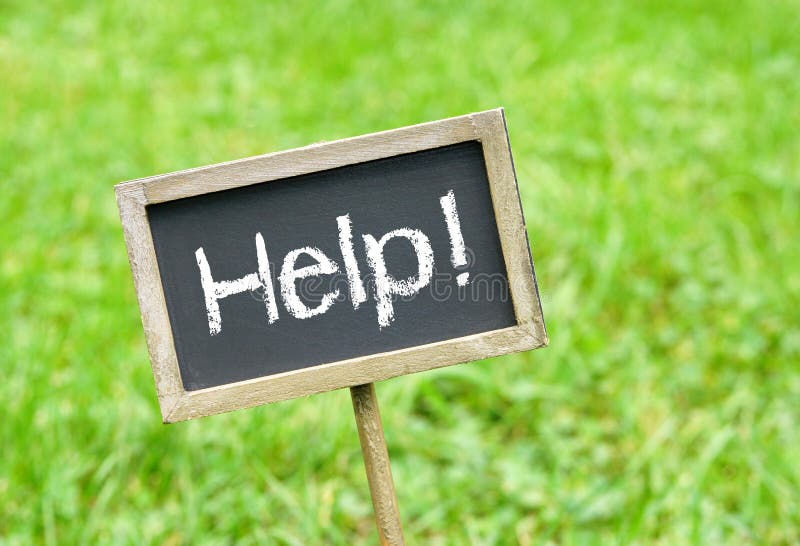Girl with Help sign stock photo. Image of assistance - 41592380