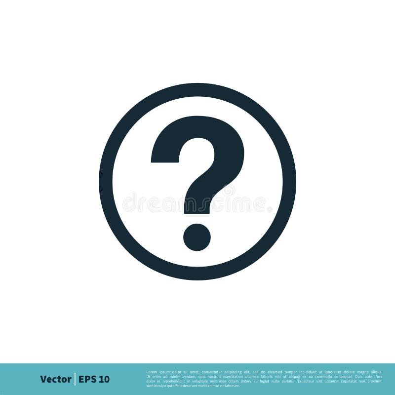 Help Sign Icon Vector Logo Template Illustration Design. Vector EPS 10 ...