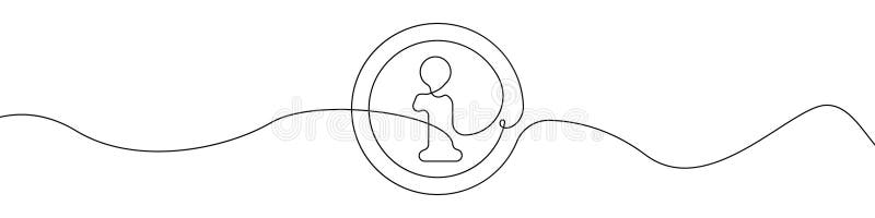 Help Sign Line Continuous Drawing Vector. One Line Help Sign Icon ...