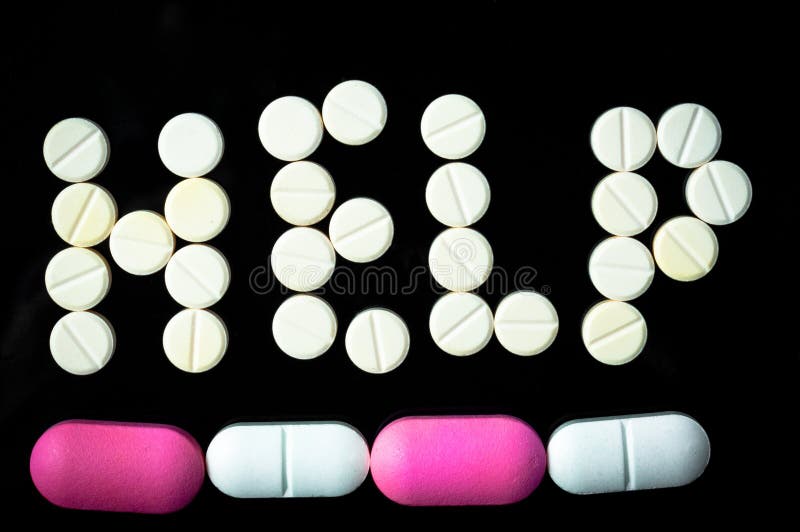 Help Sign Made Out of Pills Stock Image - Image of macro, healthy: 22090565