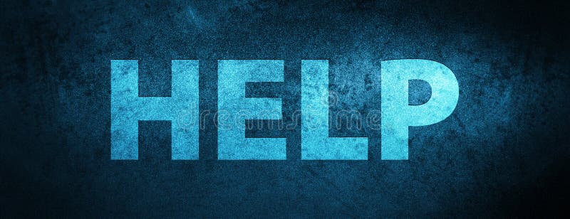 Help Special Blue Banner Background Stock Illustration - Illustration ...