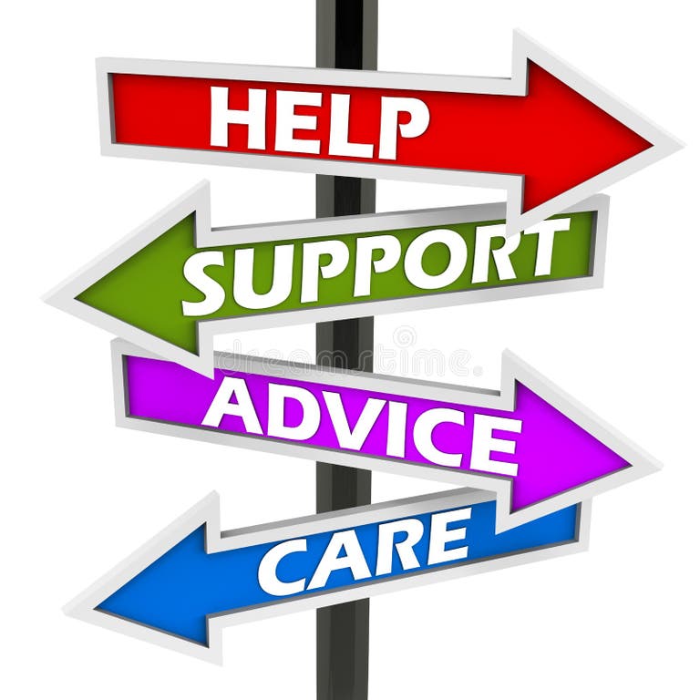 Help support advice care stock illustration. Illustration of technical ...