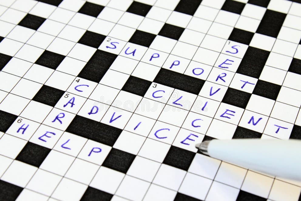 Help, Support, Advice, Client, Service Crossword Stock Photo - Image of ...
