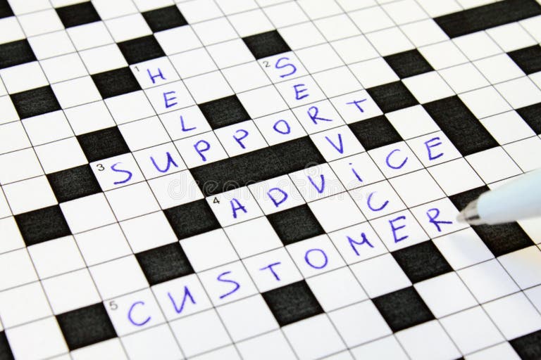 Help, Support, Advice, Customer, Service Crossword Stock Photo - Image ...
