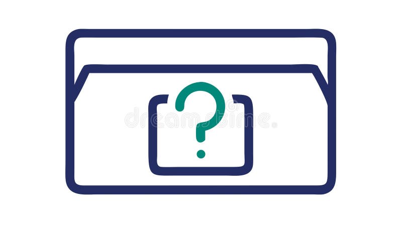 Help Support Icon, Question Mark Box Vector, Vector Design Generative ...