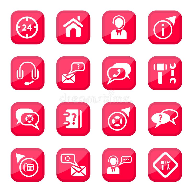 Help and support icons stock vector. Illustration of envelope - 26268003