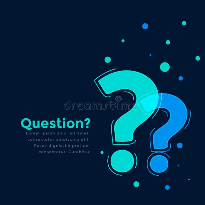 Question Mark Banners for Help and Support Stock Vector - Illustration ...